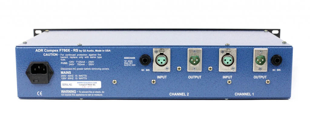 Q2 Audio Compex F760X-RS Compressor – Oceania Audio Sales