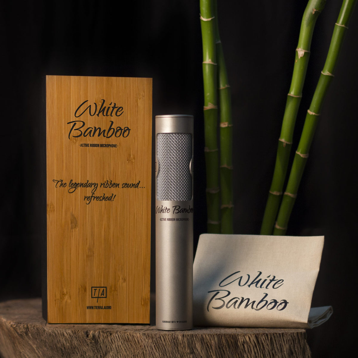 Tierra Audio White Bamboo Active Ribbon Microphone – Oceania Audio Sales